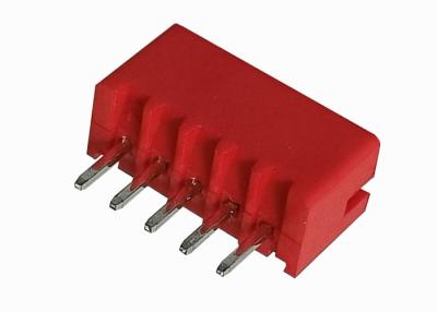 China Pressure Welding Right Angle Female Header 2.0mm 5 Pin For PCB Board Red for sale