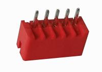China Pressure Welding Right Angle Female Header 2.0mm 5 Pin For PCB Board Red for sale