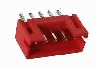 China Pressure Welding Right Angle Female Header 2.0mm 5 Pin For PCB Board Red for sale