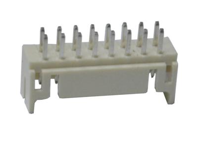China Double Row PBT Bar Wafer Connector , Brass Contact 16 Pin Female Header for sale