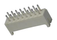 China Double Row PBT Bar Wafer Connector , Brass Contact 16 Pin Female Header for sale