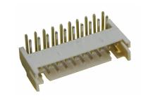 China Beige 20 Pin Wire To Board Header 2.0mm Pitch Right Angle DIP Type Brass for sale