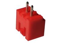 China Red Straight Wafer Connector 2.0mm Pitch Coppy Alloy Contact UL Certification for sale