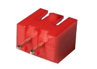 China Red Straight Wafer Connector 2.0mm Pitch Coppy Alloy Contact UL Certification for sale