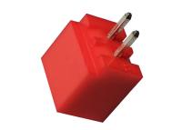 China Red Straight Wafer Connector 2.0mm Pitch Coppy Alloy Contact UL Certification for sale