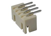 China Gold Plating Wafer 4 Pin Header Right Angle Female Header Connector White for sale