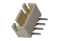 China Gold Plating Wafer 4 Pin Header Right Angle Female Header Connector White for sale