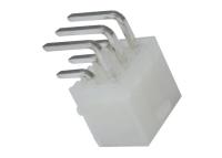 China White Right Angle 6 Pin Header Wafer Pcb Wire To Board Connectors 30m Ohm for sale
