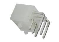 China White Right Angle 6 Pin Header Wafer Pcb Wire To Board Connectors 30m Ohm for sale