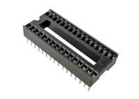 China 1.778mm Pitch IC Socket DIP Square Hole Pin Header Connector 3A Current Rating for sale