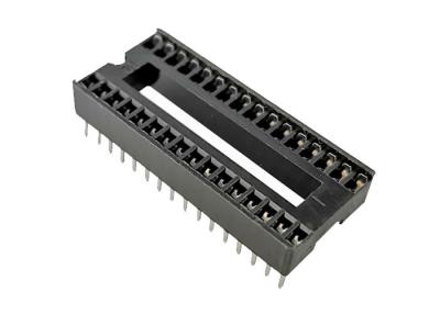 China 1.778mm Pitch IC Socket DIP Square Hole Pin Header Connector 3A Current Rating for sale