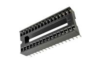 China 1.778mm Pitch IC Socket DIP Square Hole Pin Header Connector 3A Current Rating for sale