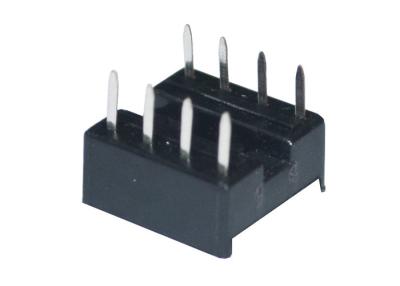 China 2.54mm Dip Socket 8 Pin Square Hole Pin Header Connector For PCB Board for sale