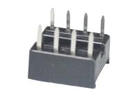 China 2.54mm Dip Socket 8 Pin Square Hole Pin Header Connector For PCB Board for sale