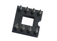 China UL 94V 0 28 Pin Dip IC Socket Round Hole 7.62mm Connector Moisture Proof for sale