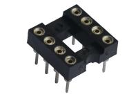 China UL 94V 0 28 Pin Dip IC Socket Round Hole 7.62mm Connector Moisture Proof for sale