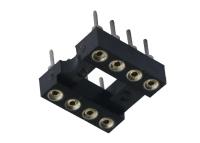 China UL 94V 0 28 Pin Dip IC Socket Round Hole 7.62mm Connector Moisture Proof for sale