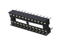 China Square Hole Straight Integrated Circuit Socket 2.54mm 24 Pin Connector for sale