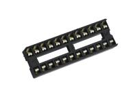 China Square Hole Straight Integrated Circuit Socket 2.54mm 24 Pin Connector for sale