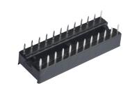 China Square Hole Straight Integrated Circuit Socket 2.54mm 24 Pin Connector for sale