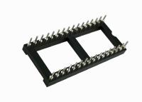 China Brass Socket Ic 16 Pin 180°Two Row 2.54mm Pitch 7.62 Card Edge Connector for sale
