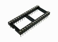 China Brass Socket Ic 16 Pin 180°Two Row 2.54mm Pitch 7.62 Card Edge Connector for sale