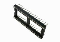 China Brass Socket Ic 16 Pin 180°Two Row 2.54mm Pitch 7.62 Card Edge Connector for sale