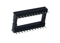 China Black IC Socket DIP Square Hole Row Of Pitch 15.24mm PCB Board Connector for sale