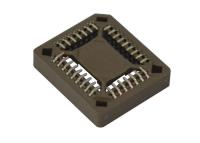 China 32 Pin PLCC IC Socket Connector 1.27mm Pitch SMT Type Gold / Tin Plating for sale