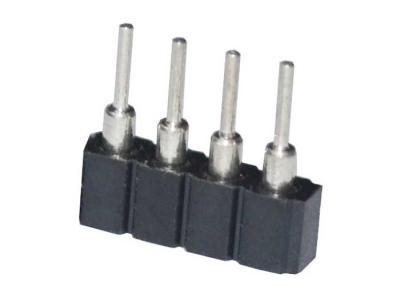China 1x4 Pin Round Female Pin Header Plastic Board To Board Pin Header 1.27mm for sale