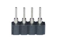 China 1x4 Pin Round Female Pin Header Plastic Board To Board Pin Header 1.27mm for sale