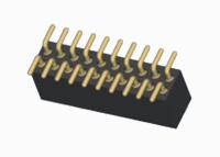 China High Temperature Round Female Pin Header Connector 1.27mm Pitch Dual Row for sale