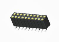 China High Temperature Round Female Pin Header Connector 1.27mm Pitch Dual Row for sale