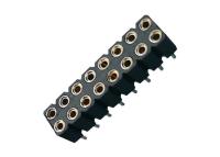 China Machined Round Female Pin Header Connector DIP PPS 2.54mm 180°  UL94V 0 for sale