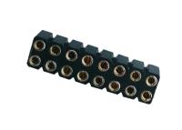 China Machined Round Female Pin Header Connector DIP PPS 2.54mm 180°  UL94V 0 for sale