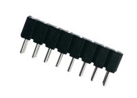 China Machined Round Female Pin Header Connector DIP PPS 2.54mm 180°  UL94V 0 for sale