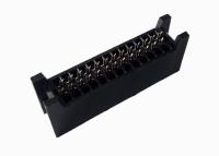 China 26 Pin Female Header Idc Wire To Board Connector Press Cable Type 60V Black for sale
