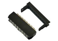 China 16 Pin Female IDC Wire Circuit Board Ribbon Connectors 2.54mm Solder Termination for sale