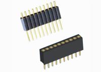 China PCB Single Row Female Header 1.27mm Pitch Straight 2 AMP Current Rating for sale