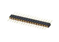 China 17 Pin Single Row Female Header 180 Degree Type Environmental Protection for sale