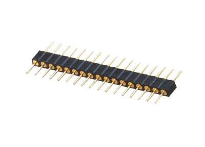 China 17 Pin Single Row Female Header 180 Degree Type Environmental Protection for sale