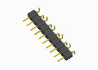 China 2.54mm Round Female Pin Header Single Row Male And Female Headers SMT Type for sale