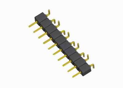 China 2.54mm Round Female Pin Header Single Row Male And Female Headers SMT Type for sale