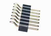 China Horizontal Round Male Header Connector Single Row 6 Pin Vertical Mount SMT for sale
