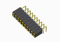 China Through Hole Female Double Row Header Connector 20 Pin Right Angle Type for sale