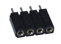 China Single Row Straight PCB Female Header Connector Withstand Voltage 500 V for sale