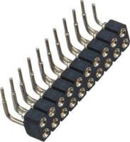 China Through Hole Female Double Row Header Connector 20 Pin Right Angle Type for sale