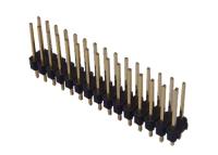 China 30 Pin Double Row DIP Straight Male Header Connector 0.8mm Pitch for sale