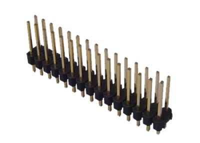 China 30 Pin Double Row DIP Straight Male Header Connector 0.8mm Pitch for sale