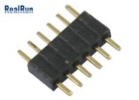 China 6 Position 1.0mm Pitch 1*6 Pin 0.75A Pin Header Connector for sale